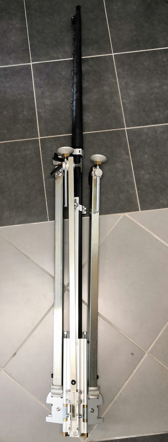 Mat téléscopique carbone - 100% carbone - Prise de vue aérienne